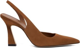 Stuart Weitzman Vinnie 85 DOrsay Slingback - Femme - Chaussures - Brun - Taille: 38 EU