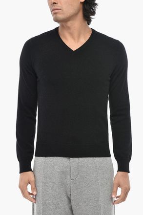 Malo Pullover aus reinem Kaschmir mit V-Ausschnitt Malo