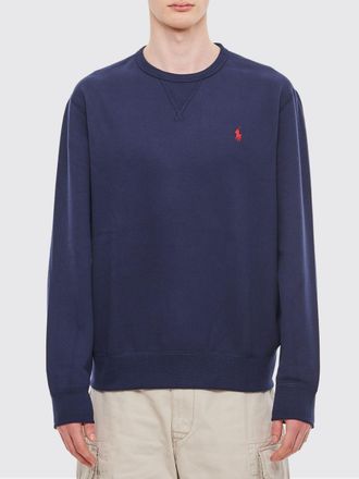 Polo Ralph Lauren Sweat-shirt &agrave; col ras du cou en coton avec logo Poney brod&eacute;