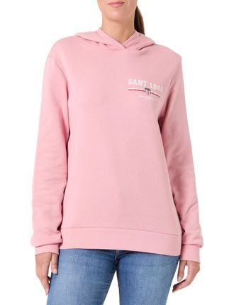 GANT Damen REG Graphic Hoodie Kapuzenpullover, Summer Rose, XL