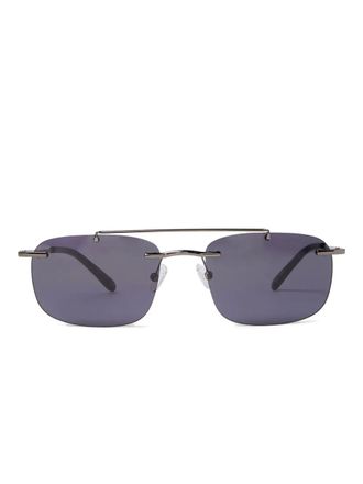 Eytys lunettes de soleil sans monture - Noir