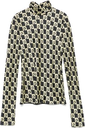 Nanushka Oberteil mit Rollkragen - Gelb