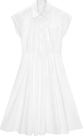 Msgm Msgm, Femme, Robes, Blanc, Taille: 34 FR Robe Midi avec Poche