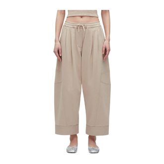 3.1 Phillip Lim Wide Leg Pantalons de surv&ecirc;tement - Femme - Pantalons - Beige - Taille: 36 FR
