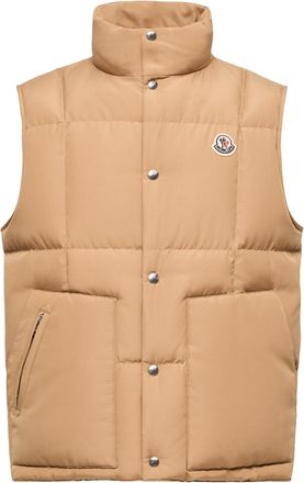 Moncler Moncler Brumelune Short Down Vest, Men, Beige, Size: 0