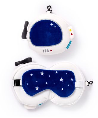 Puckator Relaxeazzz Plüsch Space Cadet Weltraum Astronaut Reisekissen & Schlafmaske