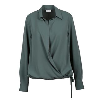 Dries Van Noten Femme, Blouses et Chemises, Vert, Taille: 42 FR Blusa Incrociata