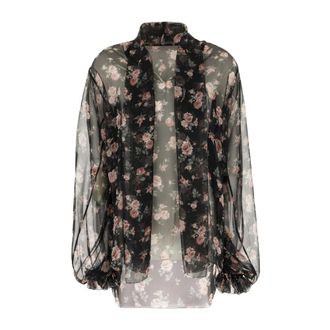 Dolce & Gabbana Florale R&uuml;schenbluse - - Blouses & Shirts - Damen - Mehrfarbig - M