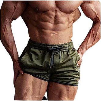 Generic Short de surv&ecirc;tement pour homme, taille &eacute;lastique, respirant, l&eacute;ger, respirant, short dentra&icirc;nement de sport avec cordon de serrage et poches pour le 