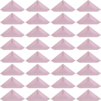 Lurrose 30 St&uuml;ck Dreieckiges Sortier Tablett aus Kunststoff Perlen und Strassstein Organizer f&uuml;r Selbstgemacht Schmuckherstellung und Nagelkunst Stapelbare Ba