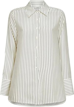 Co Femme, Blouses et Chemises, Multicolore, Taille: 38 FR Chemise en soie ray&eacute;e