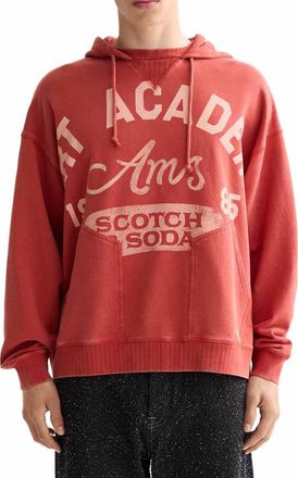 Scotch & Soda Herren Wash Artwork Hooded Sweatshirt Kapuzenpullover, Ketchup 610, M