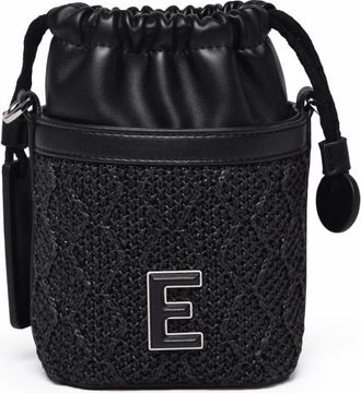 Ermanno Scervino Femme, Sacs, Noir, Taille: ONE Size Bucket Terra Straw
