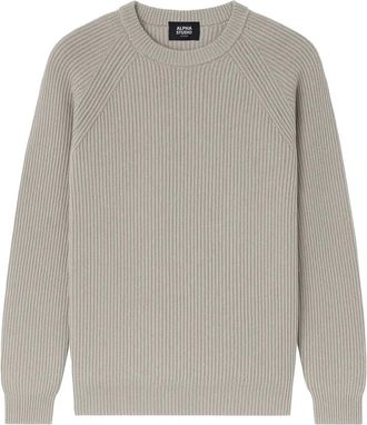 Alpha Studio Herren, Strickwaren, Grau, LGr&ouml;&szlig;e