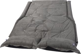 Generic Qcwwy Campingmatratze Luxuriöser Wildlederauto -Campingbett mit 5 cm Dicke, Lichtbogen -Form Seitenteilung für Mittlere Bis Große SUVs, Minivans (Asch