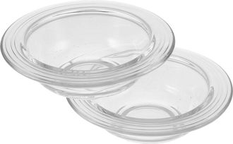 BESPORTBLE PAMINGONO 2 St&uuml;ck Pack Glas Wachsschmelzschalen 95cm Hitzebest&auml;ndige Ersatzschalen f&uuml;r Wachsw&auml;rmer Transparent Schnelles und Gleichm&auml;&szlig;iges Erhitzen f&uuml;