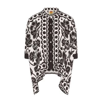 Farm Rio Farm Rio, Femme, Blouses et Chemises, Noir, Taille: 40 FR Floral Arabesque Shirt