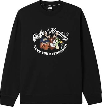 Fingercroxx sweat à imprimé graphique - Noir