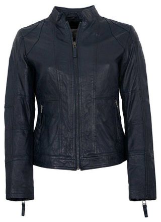 7eleven Lederjacke Vigni 7eleven - Damen Lederjacke Lammnappa navy