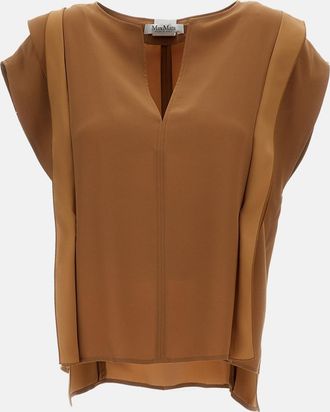 Max Mara &Auml;rmelloses Oberteil