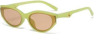 Generic Lunettes de soleil ovales à petite monture pour hommes et femmes décoration de vacances en plein air (couleur : A, taille : moyen) 2026, H, Taille uni