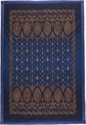 Bassetti Gold Decor Plaid aus 100% Baumwolle in der Farbe Blau B1, Ma&szlig;e: 135X190 cm - 9333417