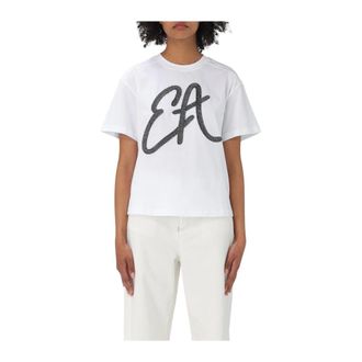 Emporio Armani Wei&szlig;e T-Shirts und Polos - - Tops - Damen - Wei&szlig; - M