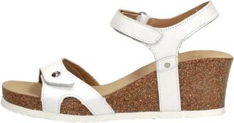 Panama Jack Femme, Chaussures, Blanc, Taille: 41 EU Julia Wedge Sandal