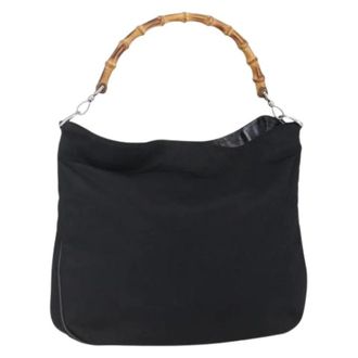 Gucci Sac bandouli&egrave;re en nylon Pre-owned - Femme - Pre-owned - Noir - Taille: ONE Size