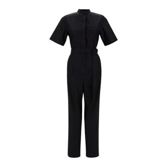 Max Mara Jumpsuit mit Mandarin-Kragen - - Jumpsuits & Playsuits - Damen - Schwarzk - XS