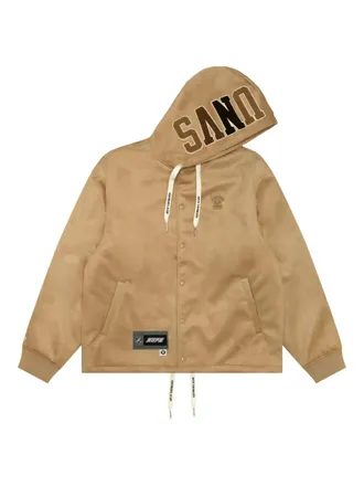 Aape By A Bathing Ape veste à appliqué capuche - Tons neutres