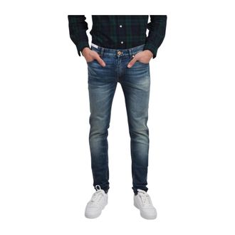 Pantaloni Torino Verblasste Slim-Fit Herrenjeans - - Jeans - Herren - Blau - W33