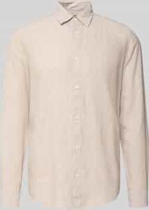 Only & Sons Slim Fit Freizeithemd aus Baumwoll-Leinen-Mix Modell CAIDENLS SOLID