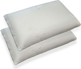 Talamo Italia Dmora - Kopfkissen Dartiol, Ergonomisches Kissen Seife aus Memory-Schaum, 100 % hergestellt in Italien, hypoallergen und atmungsaktiv, 71x41h13 cm