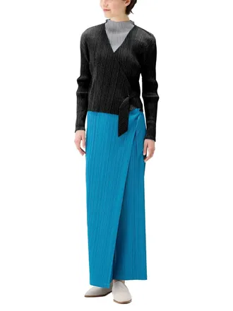 Issey Miyake Pleats Please Facade Cardigan - Black