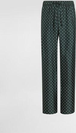 Dolce & Gabbana Hose Vanity Aus Seidentwill Mit Pois-print - Mann Hosen Und Shorts 46