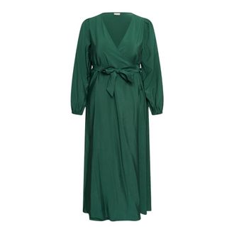 Kaffe Curve KCruby Wickelkleid - - Dresses - Damen - Gr&uuml;n - 6XL