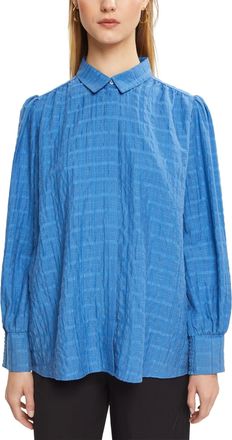 Esprit Collection Damen 082eo1f305 Bluse, Blau, XL EU