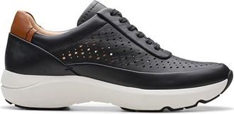 Clarks Femme Tivoli Grace Basket, Cuir Noir, 37.5 EU