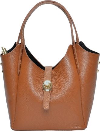 Isabella Rhea Braun Rindsledertasche