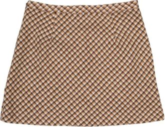 House of Sunny Femme, Jupes, Beige, Taille: 38 FR Mini-jupe &agrave; Carreaux