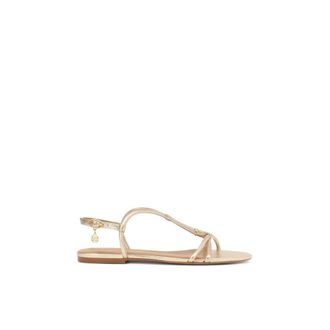 Kazar Bequeme goldene Sandalen mit Metallverzierung - - Shoes - Damen - Gelb - 37 EU