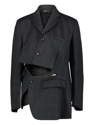 Comme Des Gar&ccedil;ons veste &agrave; noeuds et d&eacute;tails de d&eacute;coupes - Noir