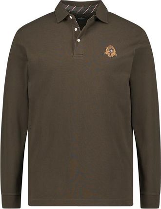 Hackett Herren Polo-Shirts gr&uuml;n Baumwoll-Piqu&eacute;