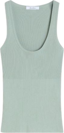 Max Mara Femme, Tops, Vert, Taille: 40 FR Hauts sans manches
