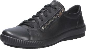 Legero Bequemer Schn&uuml;rschuh aus feinem Leder - - Shoes - Damen - Schwarzk - 38 1/2 EU