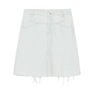 Closed Femme, Jupes, Bleu, Taille: W27 Jupe Midi Coupe A