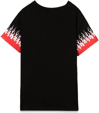 Vision Of Super Double Flame Cotton T-Shirt - Black