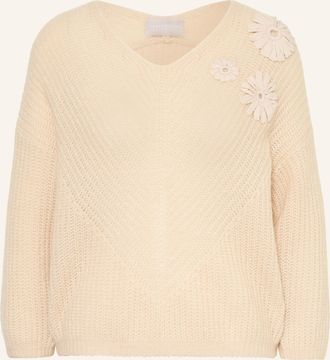 Hemisphere Hemisphere Pullover Mit Cashmere Und 3/4-Arm beige