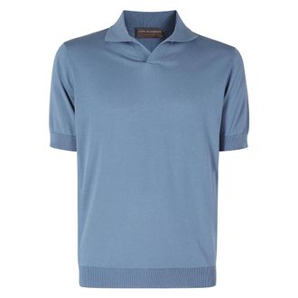FILIPPO DE LAURENTIIS Homme, Tops, Bleu, Taille: L Skipper Polo
